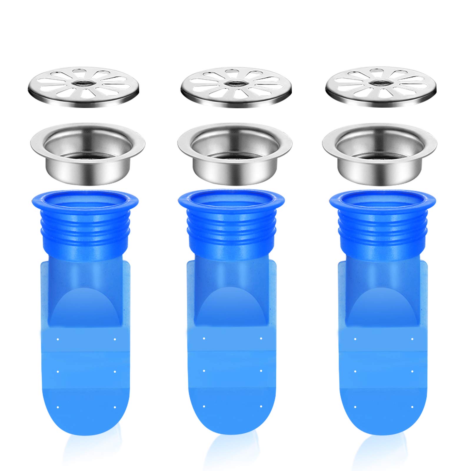 Buy JiYanTang Floor Drain Backflow Preventer, Deodorant Silicone Core ...