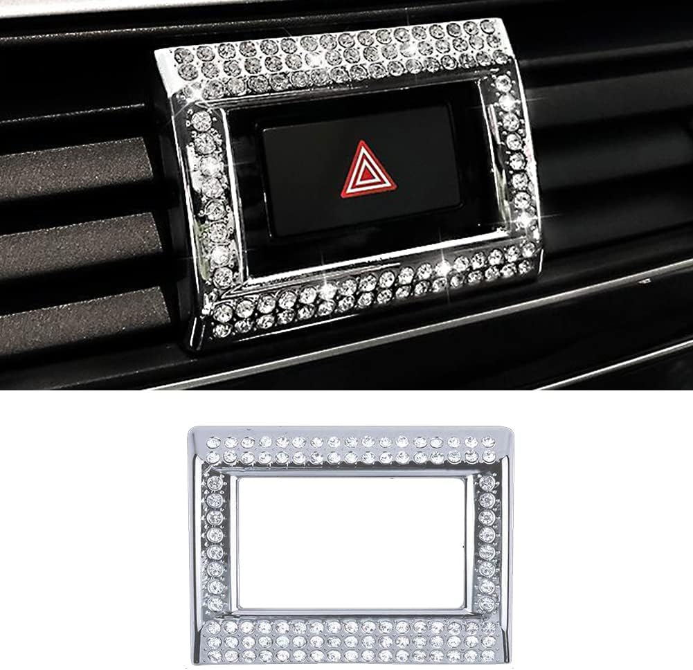 Amazon.com: Honda Civic Bling Warning Light Button Frame Sticker ...
