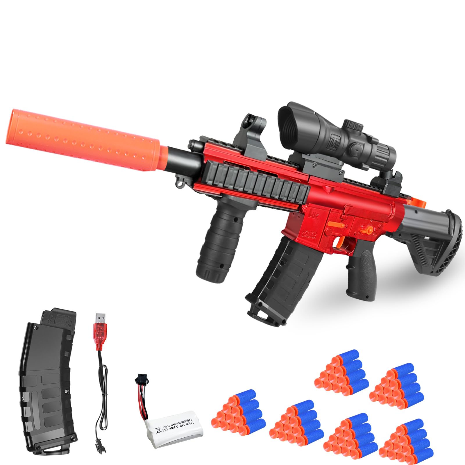 Amazon.com: EagleGrove Automatic Sniper Rifle, Electric Soft Bullet Toy ...