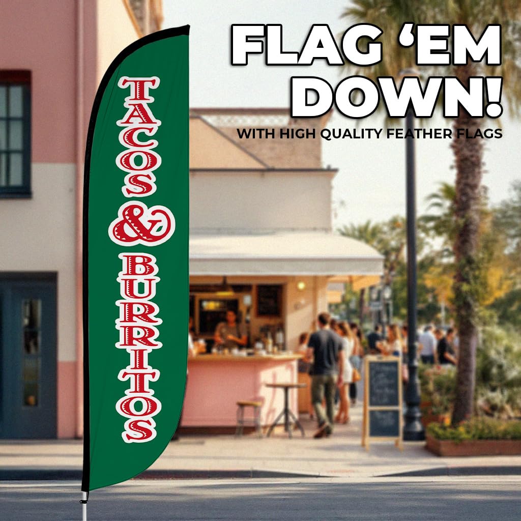 Snapklik.com : LookOurWay Feather Flag Pole Kit - 12 Feet Tall ...