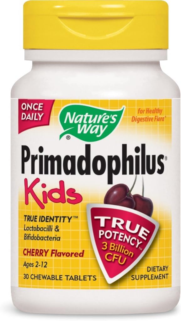 Amazon.com: Nature's Way Primadophilus Kids 3 Billion CFU, 30 Cherry ...