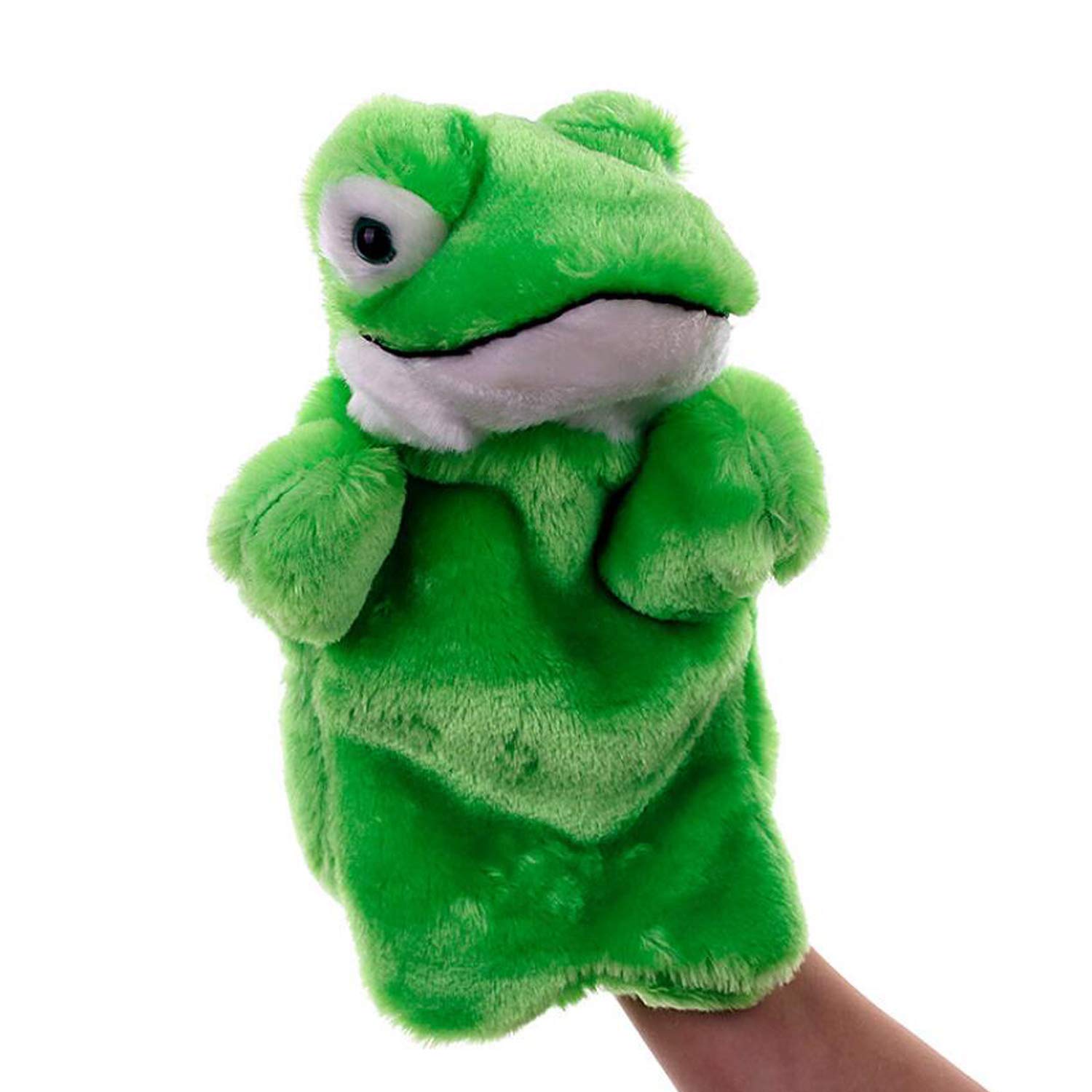 Amazon.com: Plush Puppets Frog Hand Puppet Animals Toys for Kids ...