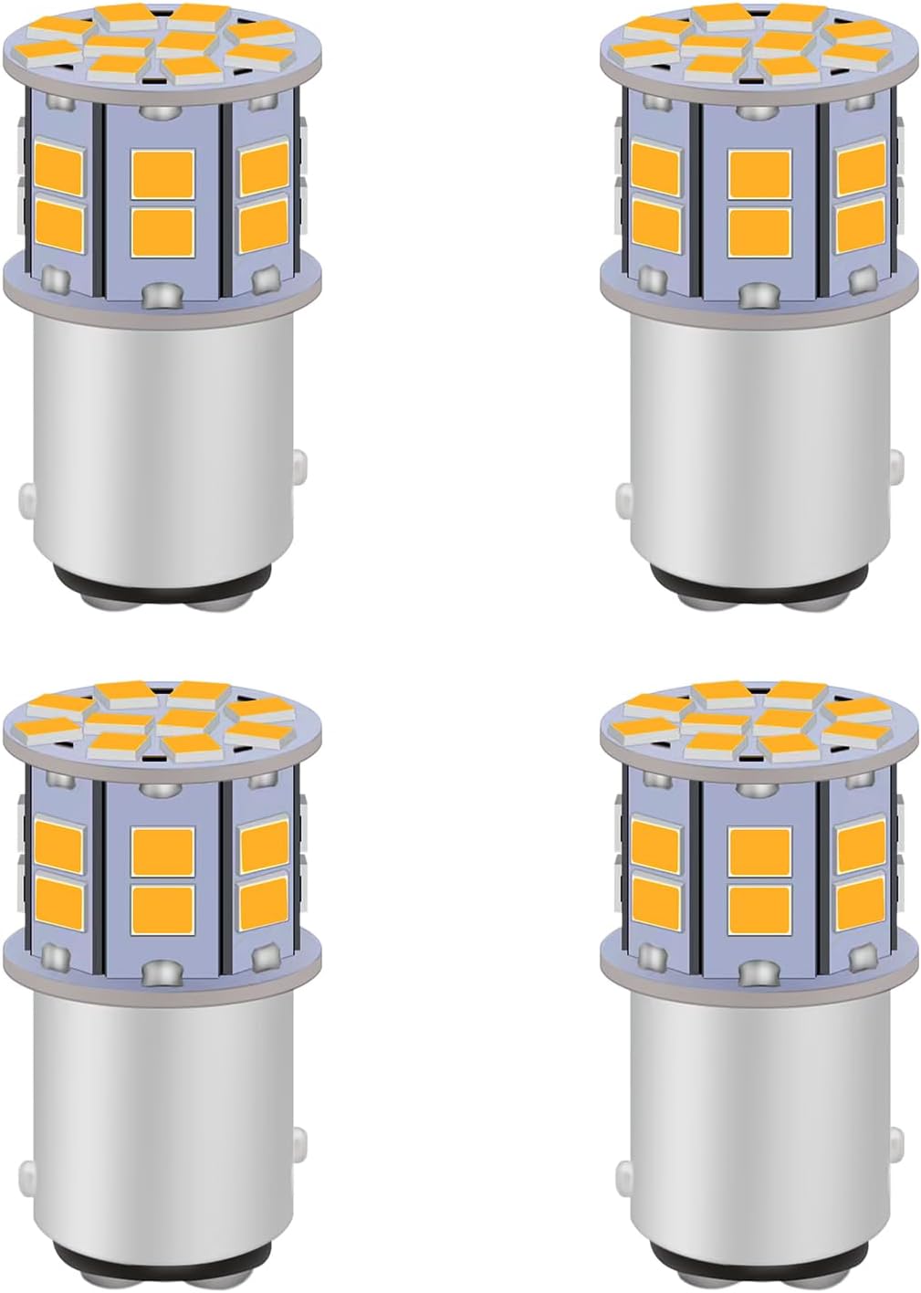 Amazon.com: LEDYOTRY 1157 LED Bulb Amber Yellow, Super Bright 7528 2357 ...