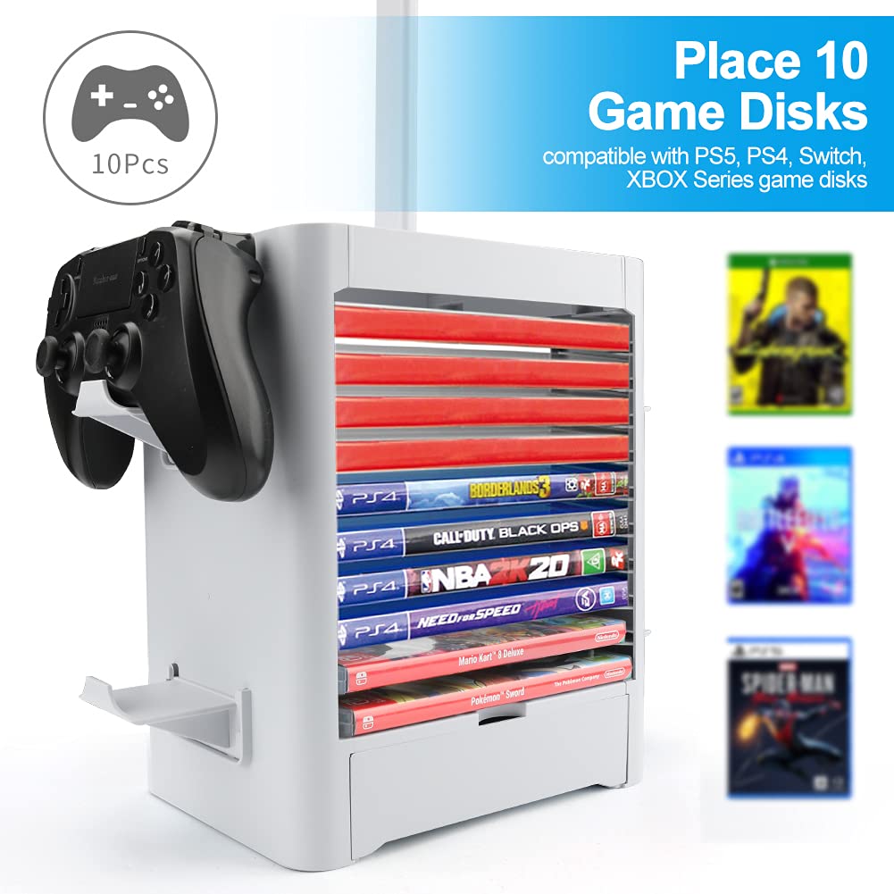 Snapklik.com : Number-one Game Storage Tower Bracket, Multifunction ...