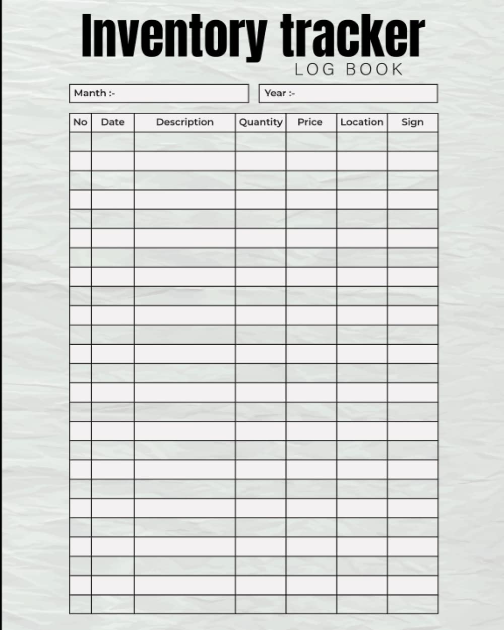Amazon.com: Inventory Log Book, Ideal For Small Business Inventory ...