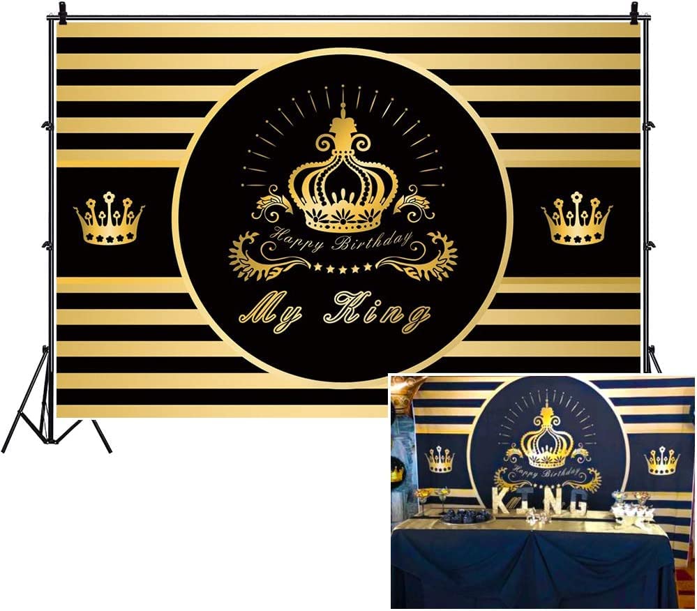 King Crown Black Background