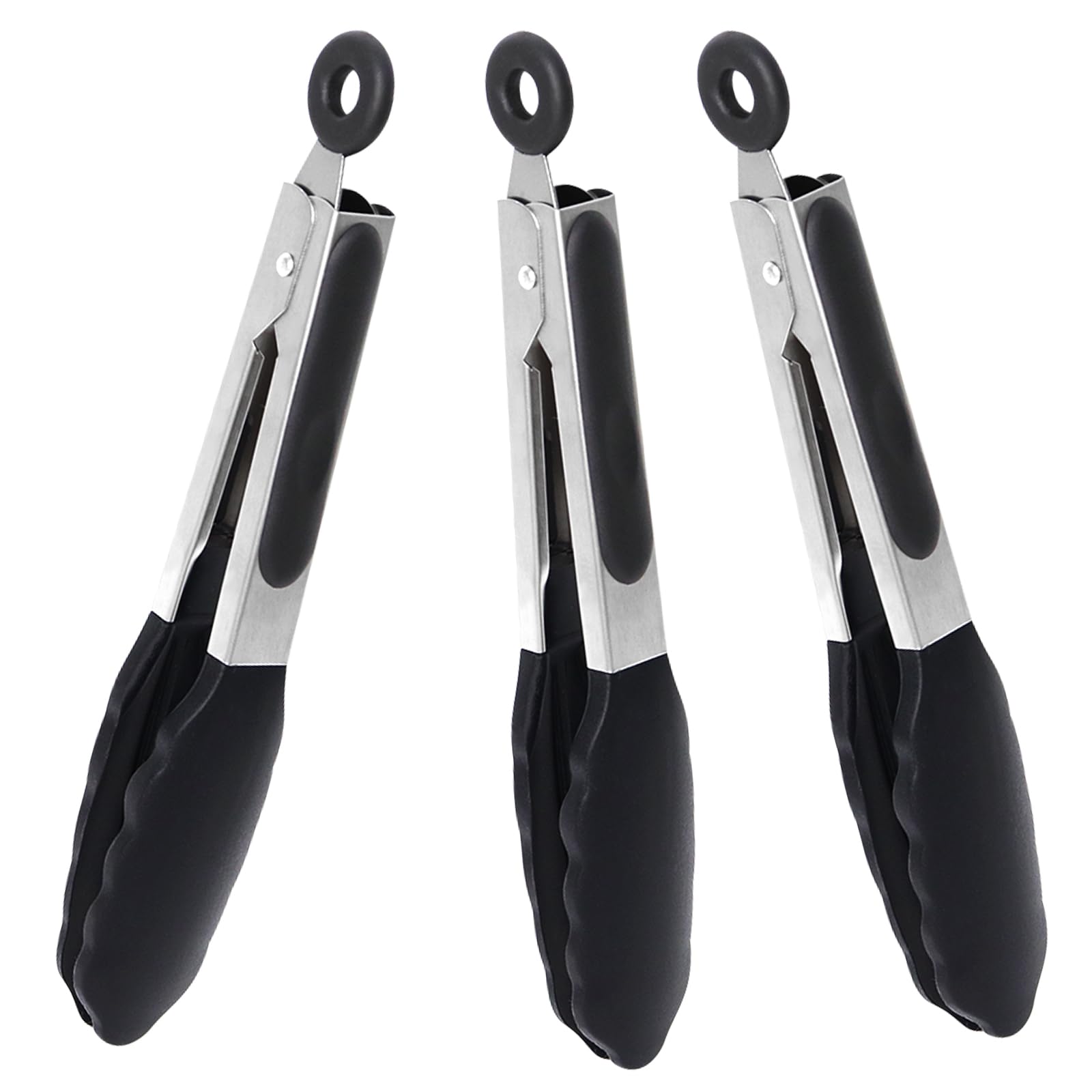 Amazon.com: Pharamat Mini Silicone Serving Tongs Set of 3, Small ...