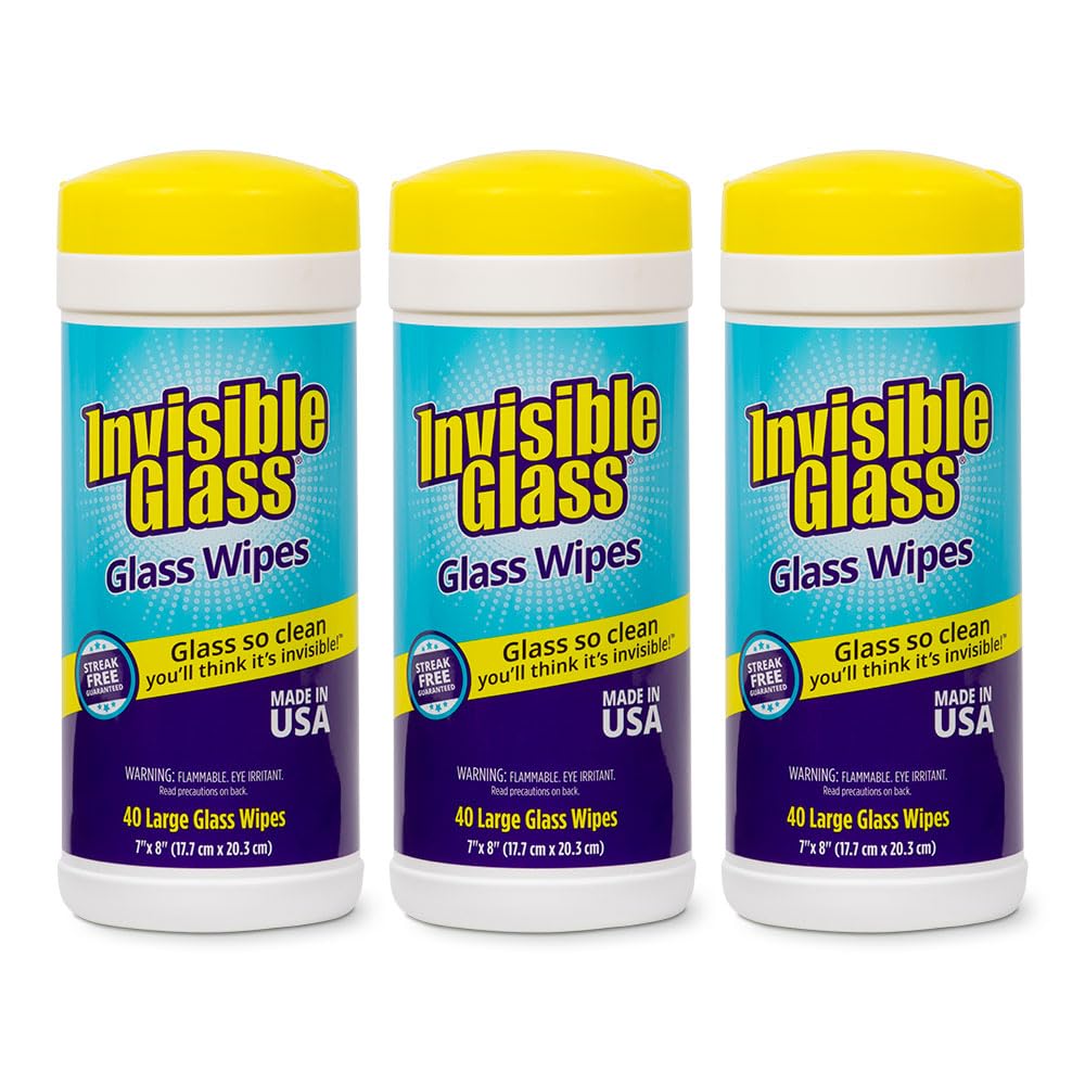 Amazon.com: Invisible Glass 90160-3PK Glass Cleaning Wipes Perfect for ...