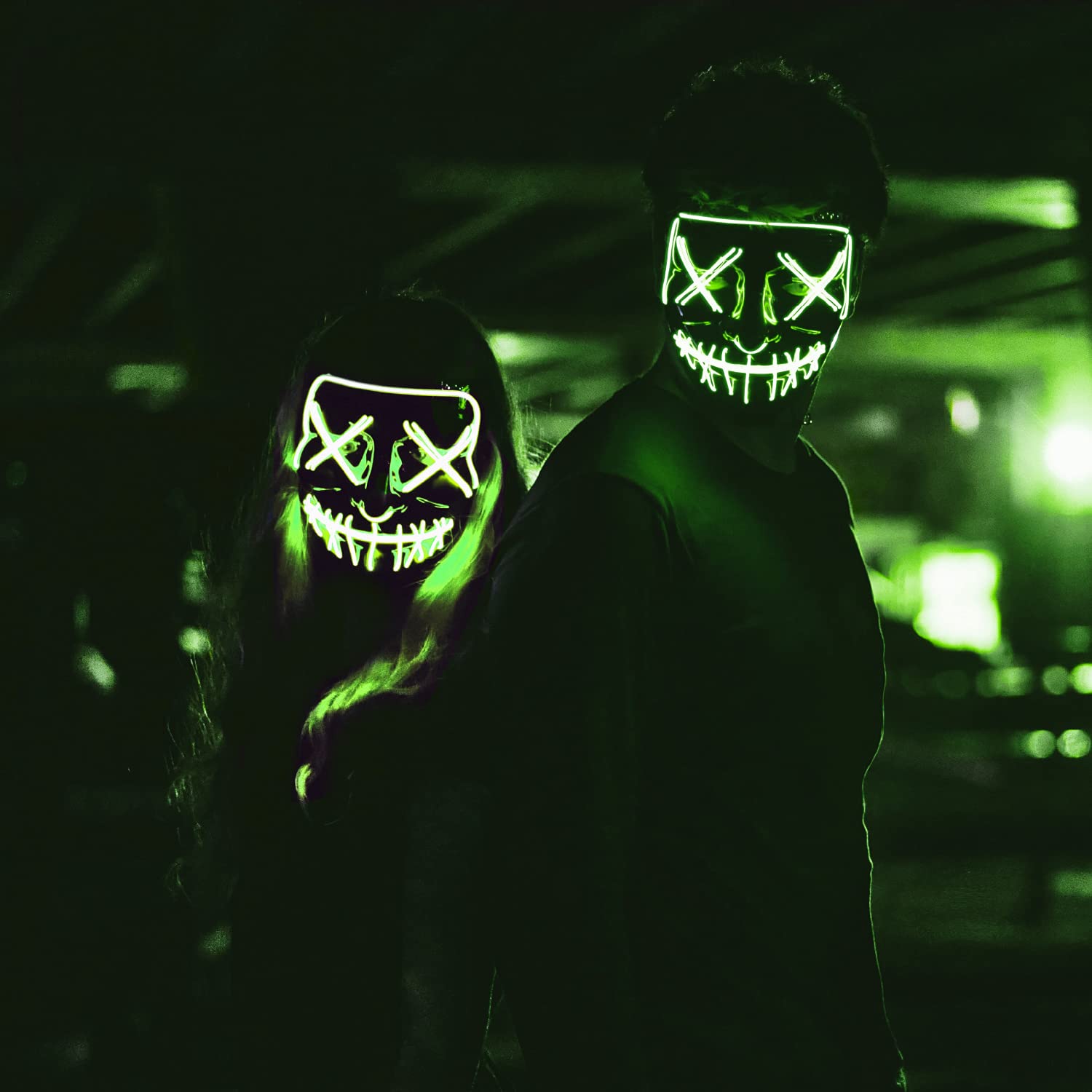 The Purge LED Mask | American Nightmare Green | Premium Quality | Rigid ...