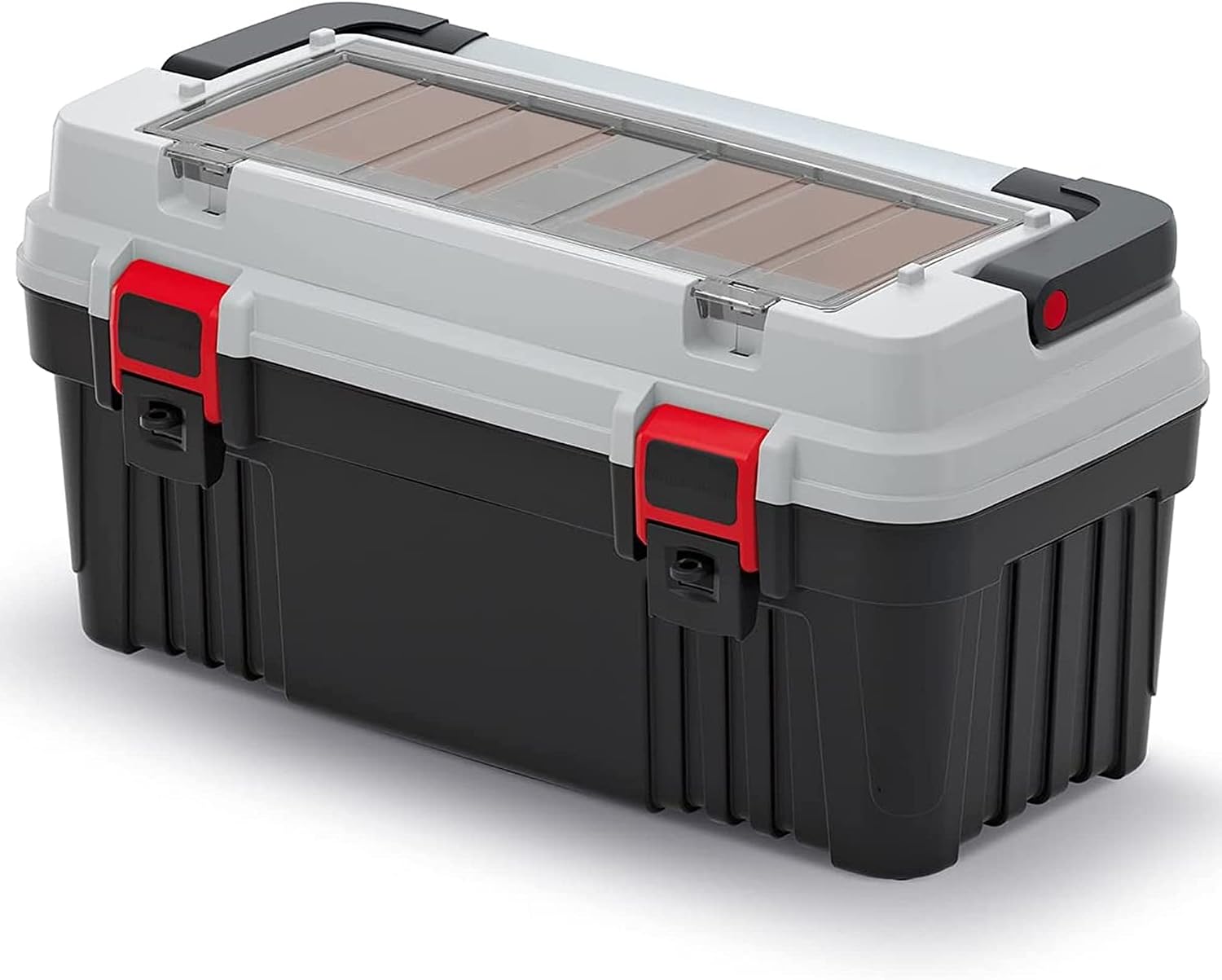Tool Box Tool Box with Dividers Ergonomic Handle Robust Lid ABS Clamp ...