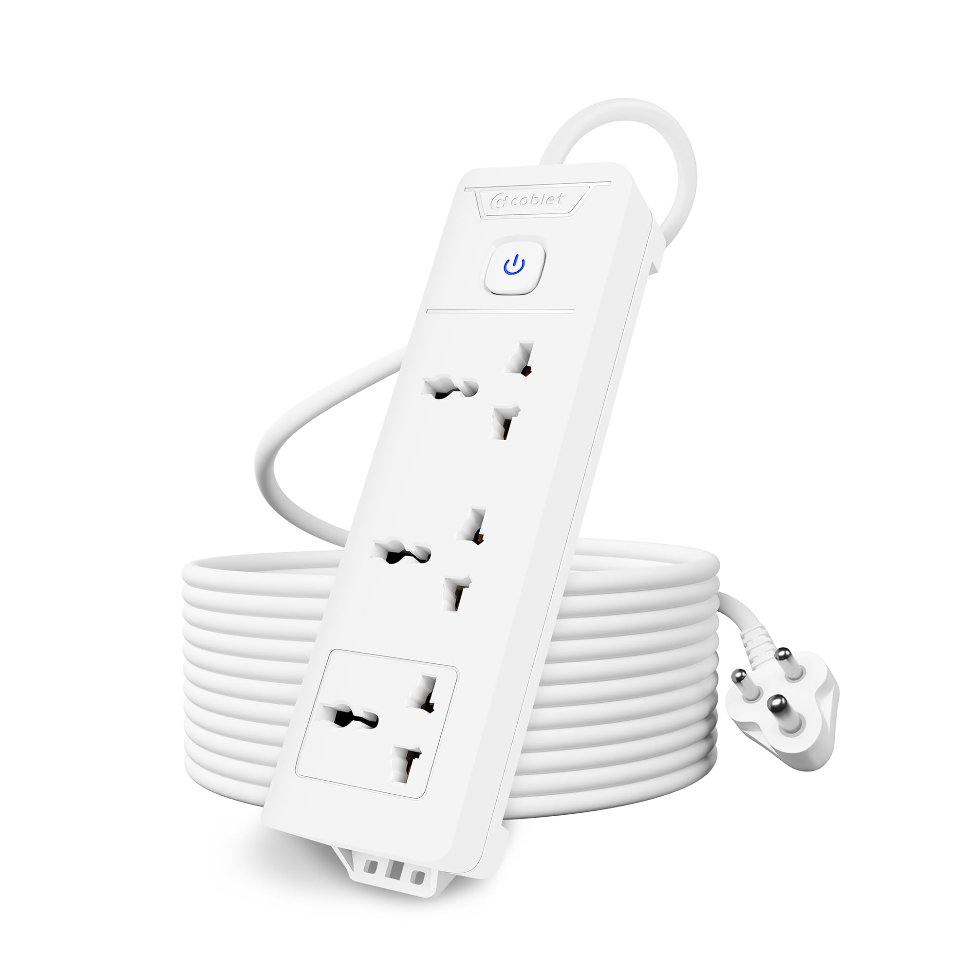 Buy Cablet 3 Way Extension Board - 3 Universal Socket + 1 Switch, 10A ...