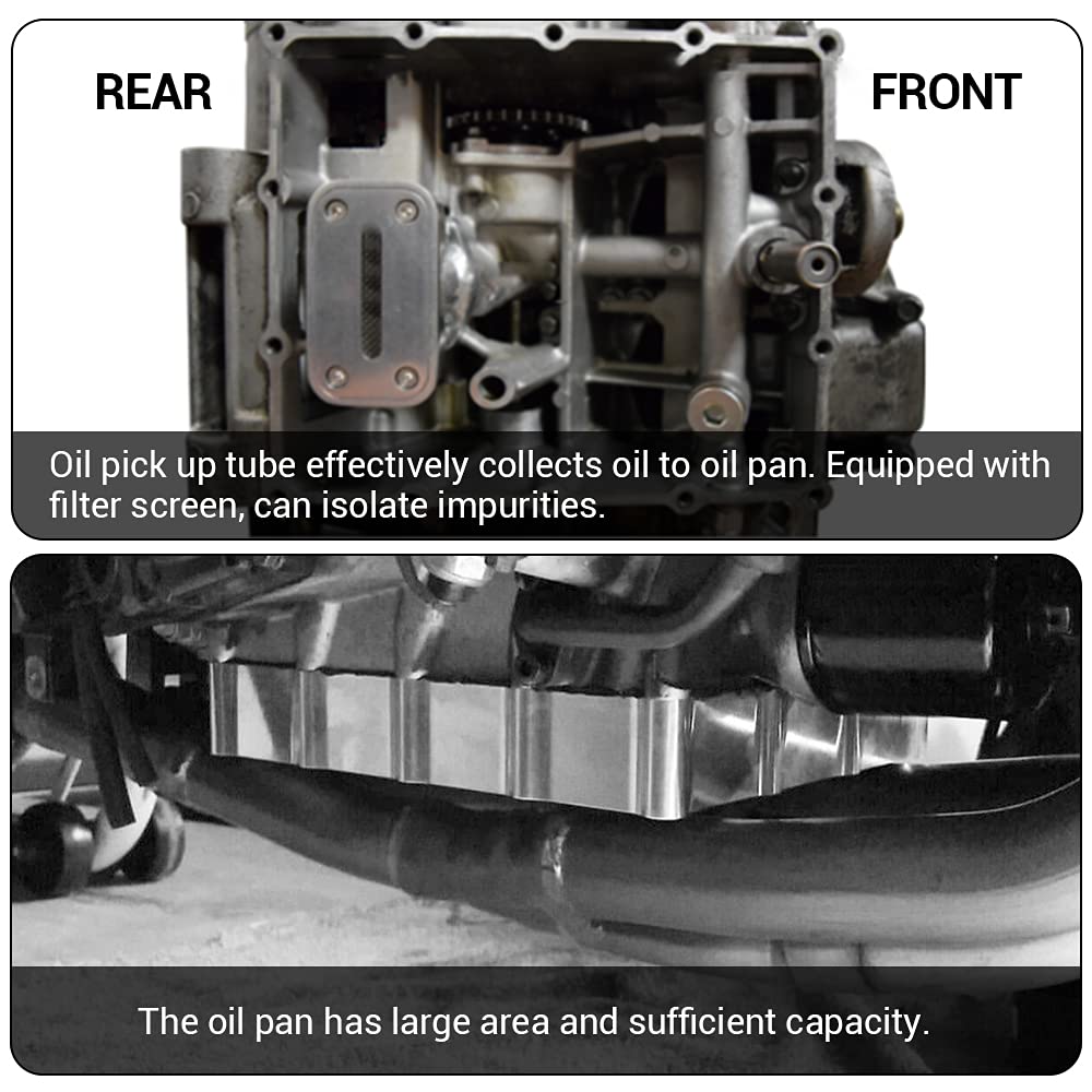 Snapklik.com : Low Profile Oil Pan w/Oil Pick Up Strainer Aluminum ...