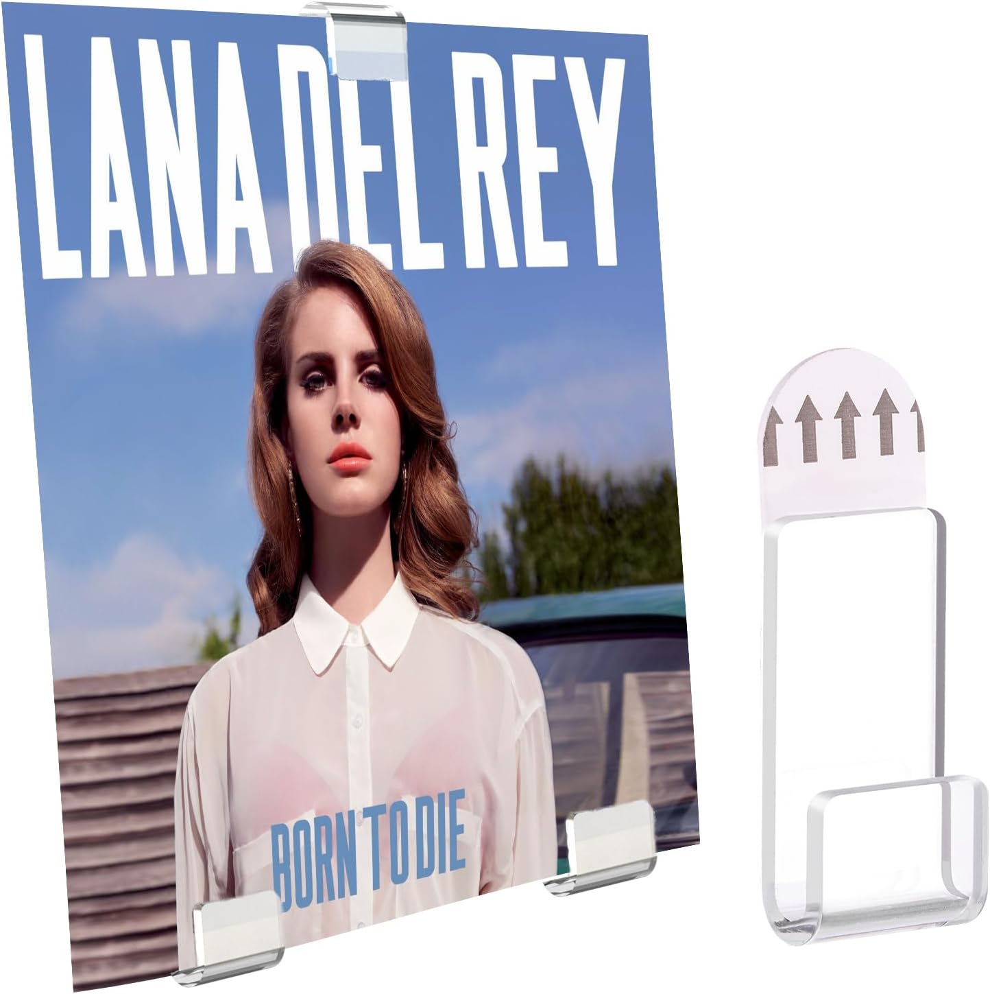 Amazon.com: Clear Acrylic Vinyl Record Display, NO Drill Vinyl Record ...