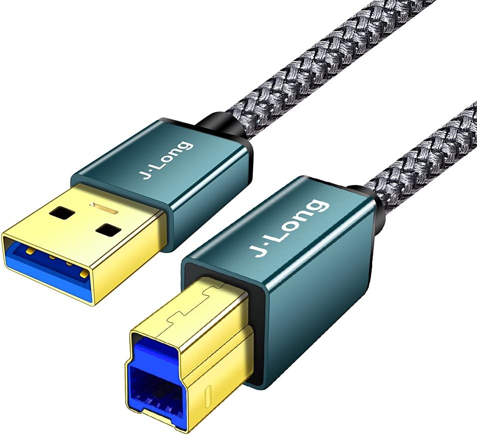 Lindy 5m USB 3.2 Cable. USB-A Male to USB-B 3.0 Male Type B, Monitor ...