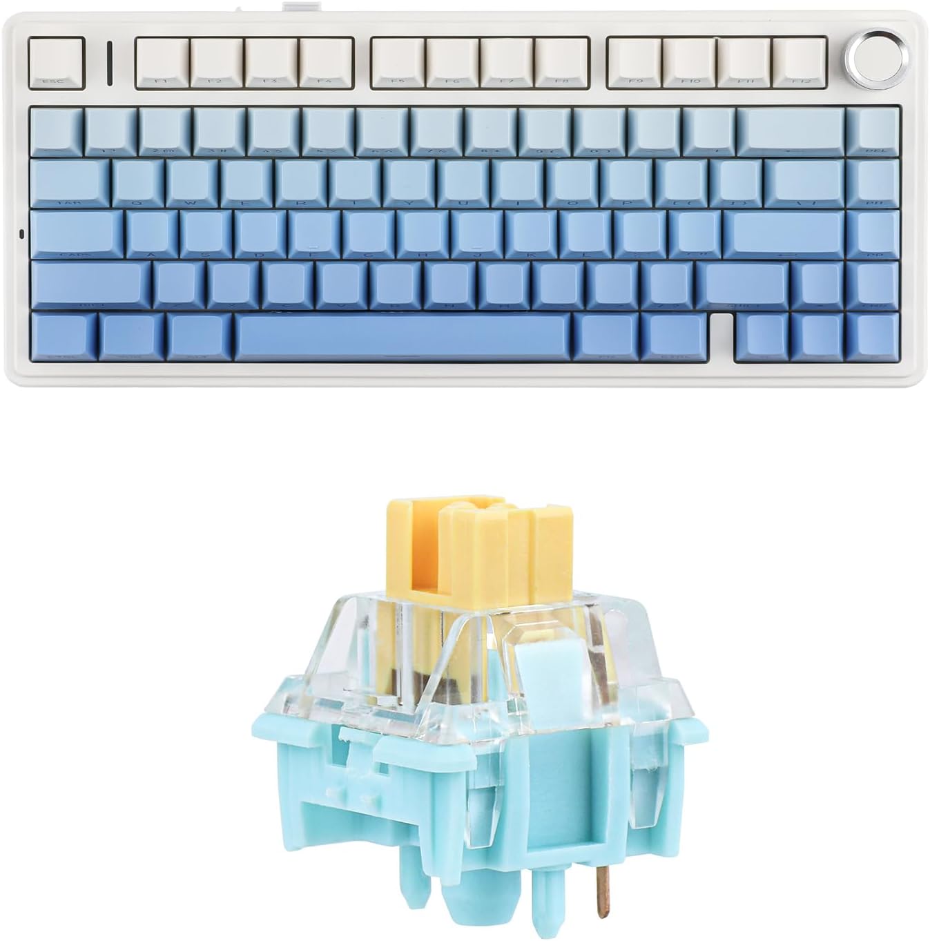 Amazon.com: EPOMAKER x Aula F75 Gasket Mechanical Keyboard+35 Pieces ...