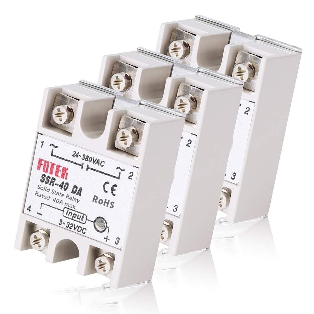 Snapklik.com : 3PCS SSR-40DA Solid State Relay Single Phase Semi ...