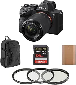 Amazon.com : Sony Alpha a7 IV Mirrorless Camera with FE 28-70mm Lens Bundle with 128GB Memory ...