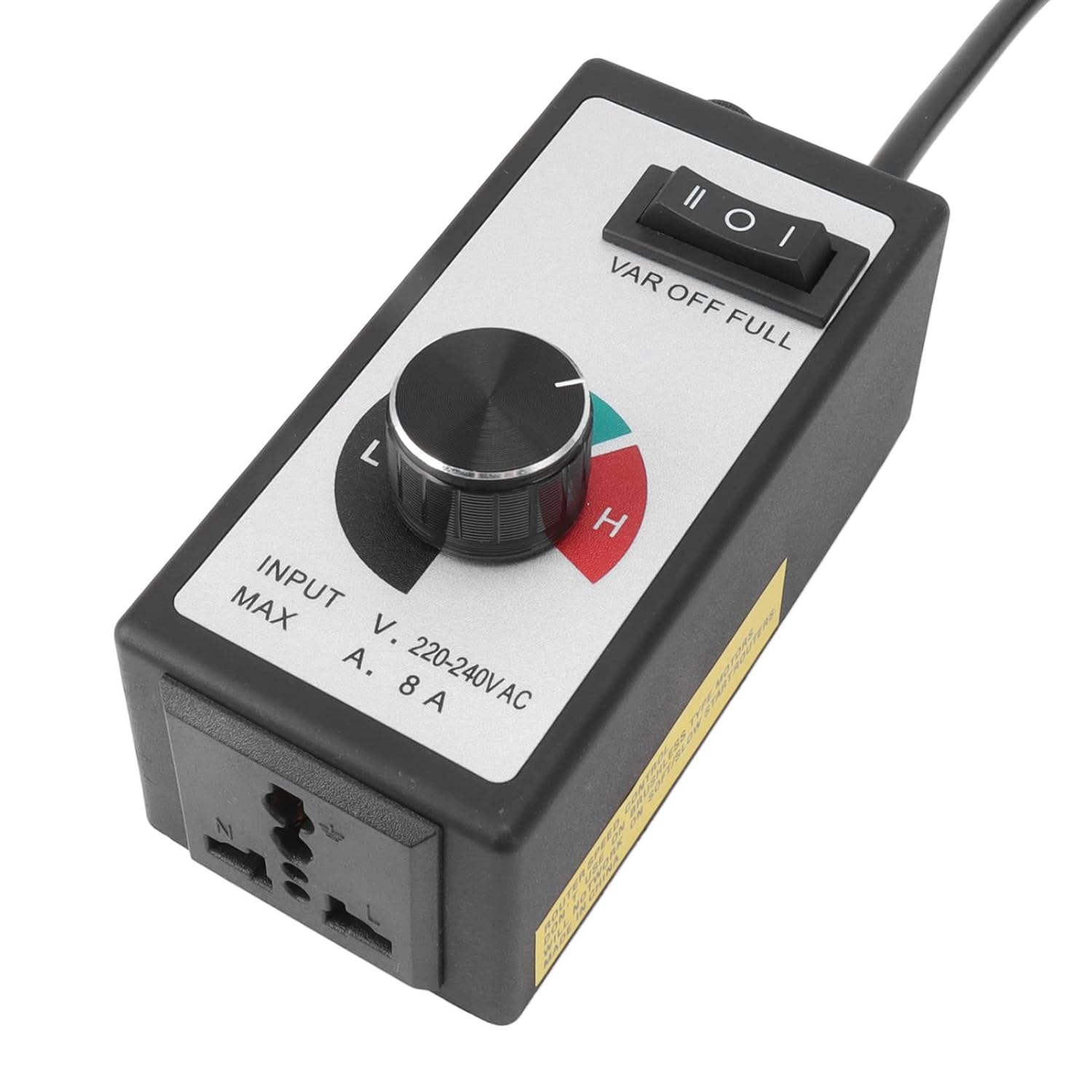 Vent Blower Speed Adjuster, 1500W Fan Speed Controller Plastic for ...