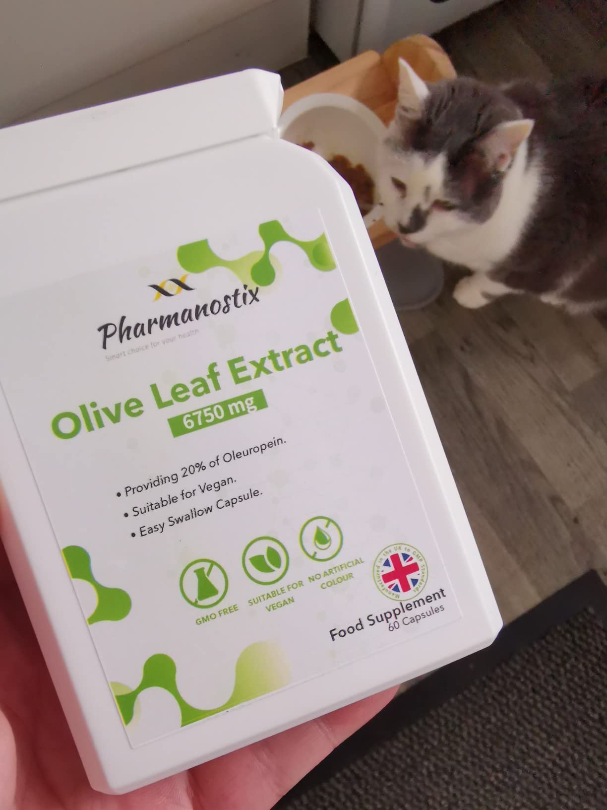 Pharmanostix Olive Leaf Extract Supplement 60 Vegan Capsules (not ...