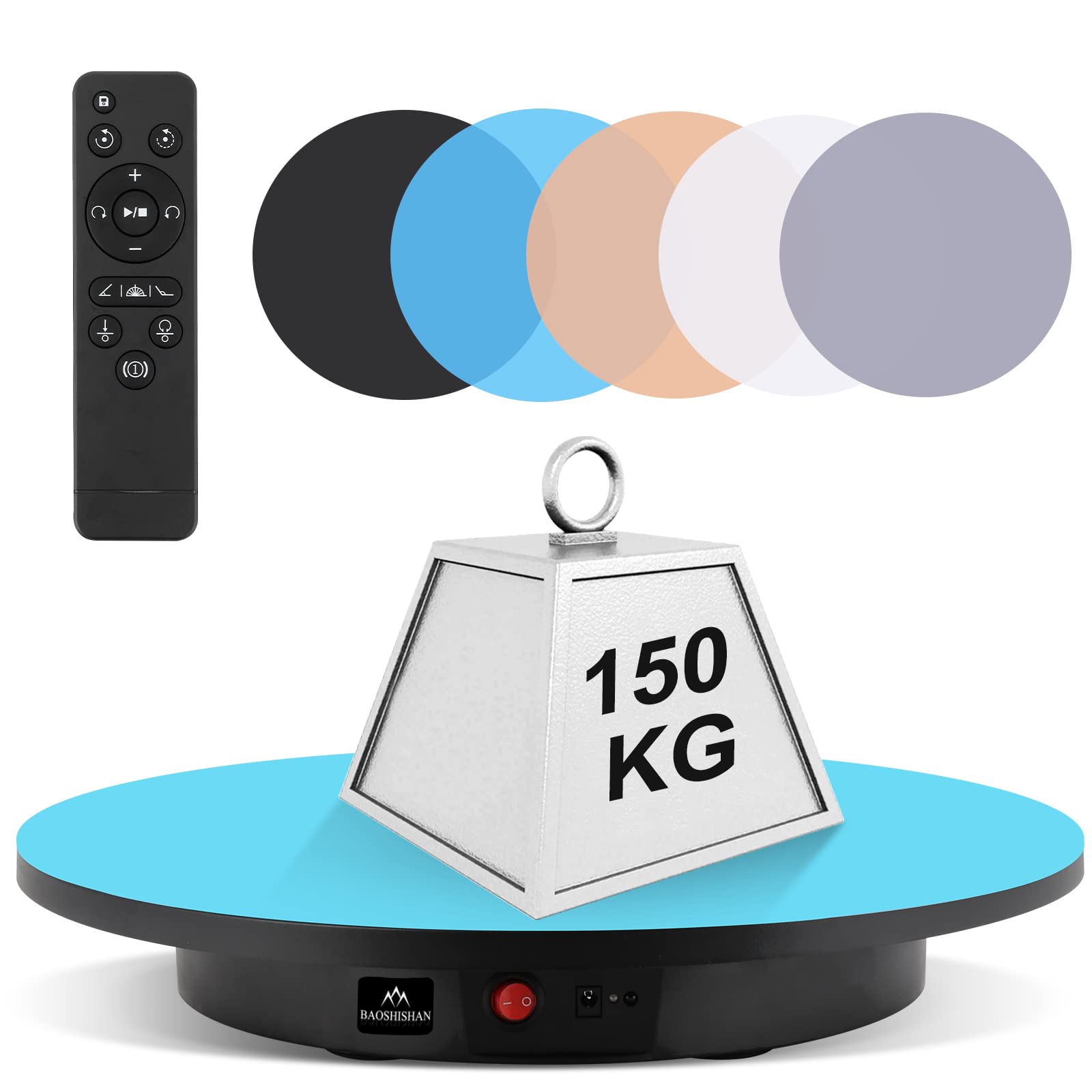 BAOSHISHAN Electric Rotating Display Stand Remote Control Rotating ...