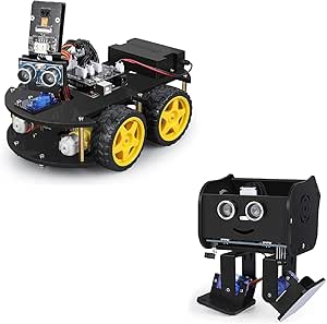 Amazon.com: ELEGOO UNO R3 Project Smart Robot Car Kit V4 & ELEGOO ...