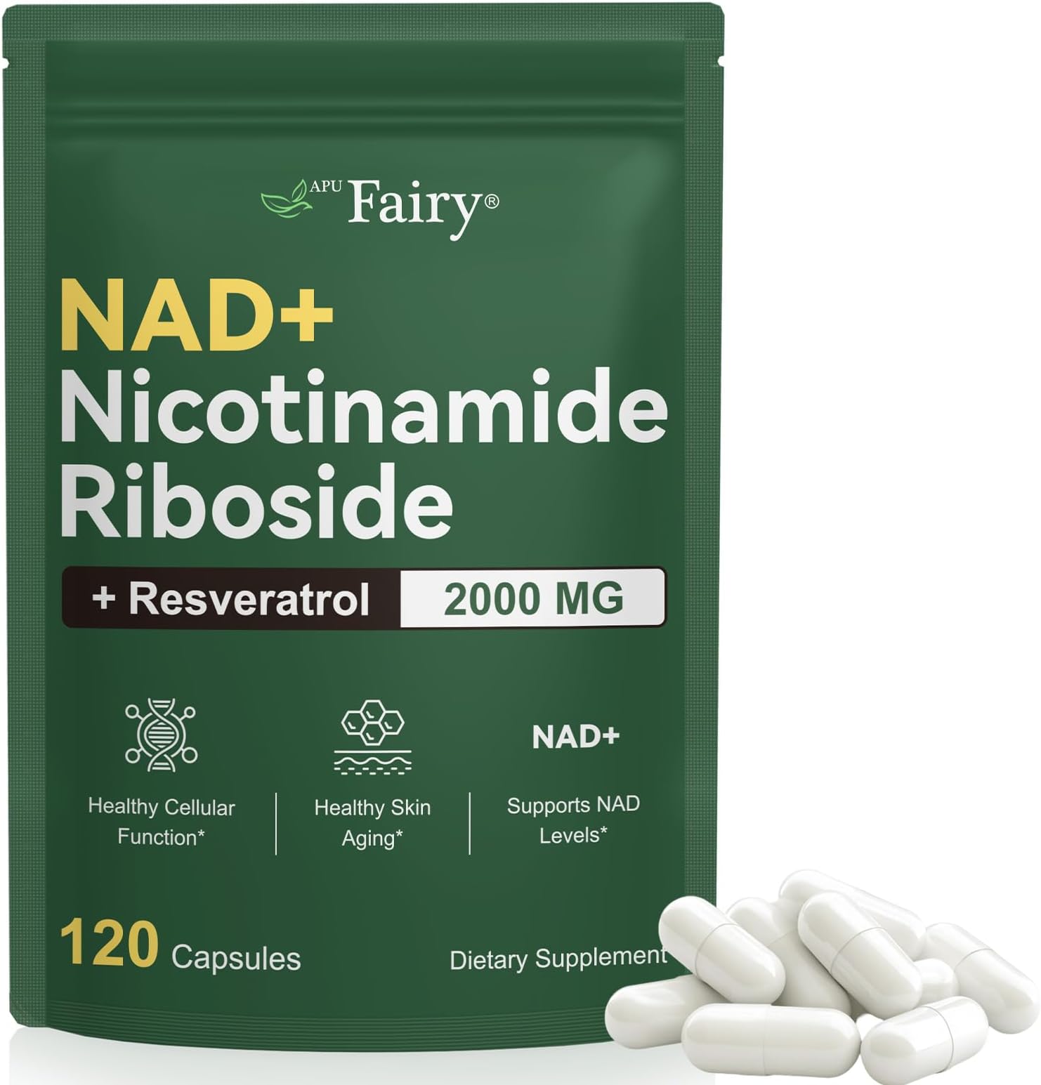 Amazon.com: NAD Supplement,Nicotinamide Riboside,NAD 2000MG Liposomal ...