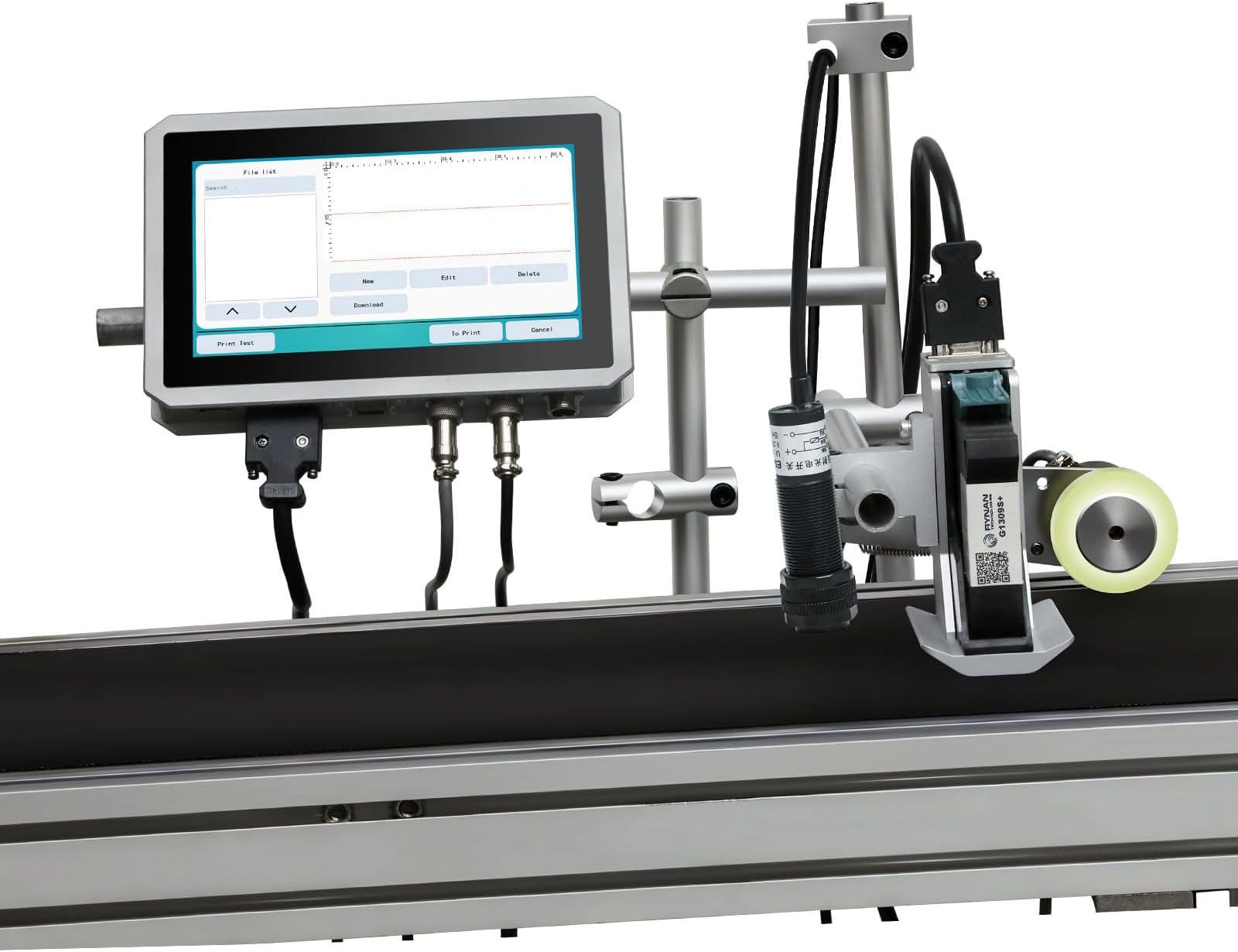 Amazon.com: PEKOKO Automatic Online Inkjet Printer 7 inch Touch Screen ...