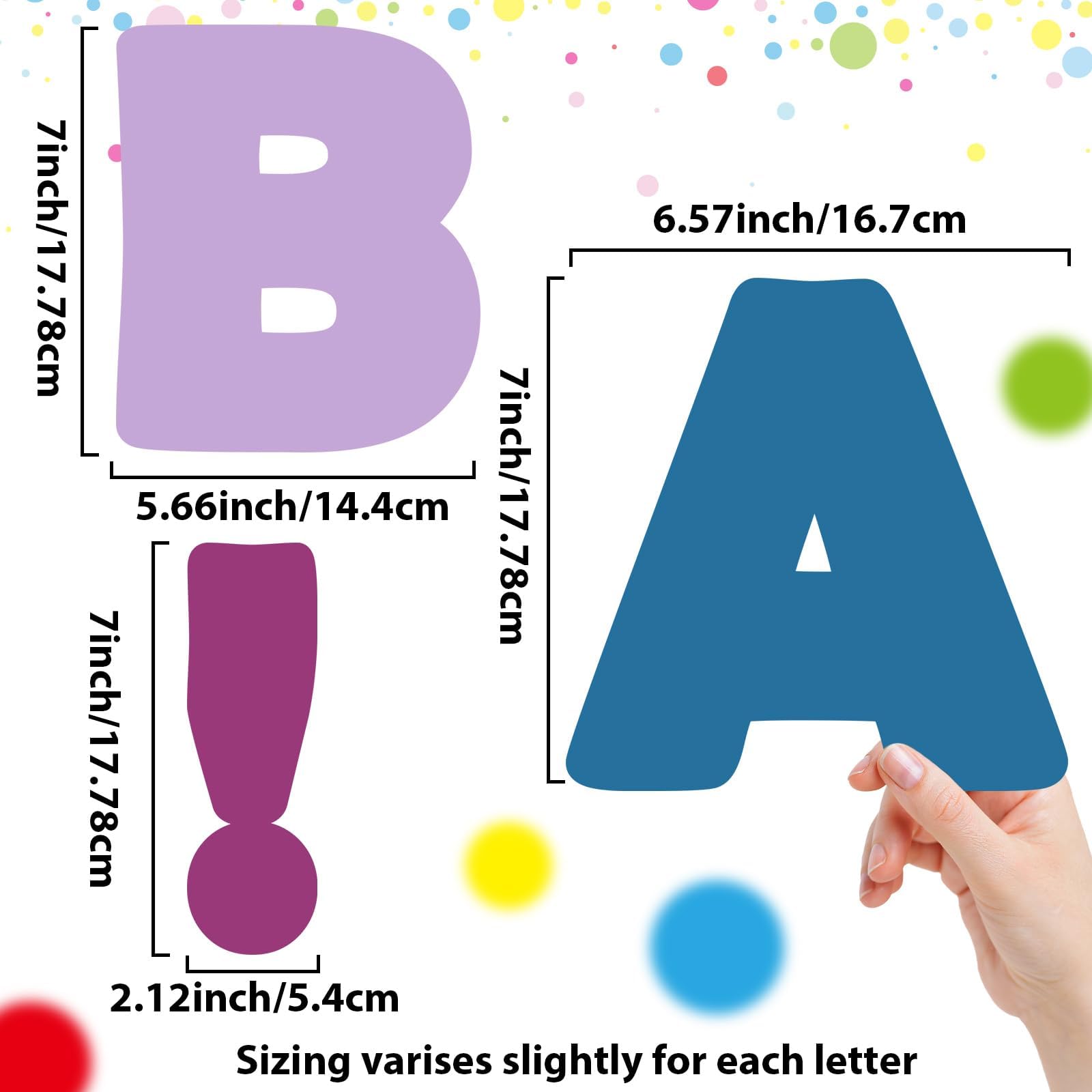 Snapklik.com : 150 PCS Large 7" Bulletin Board Letters Set, Warm Boho ...