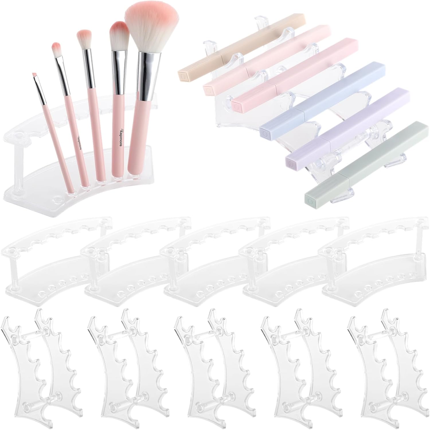 Amazon.com: 10 PCS Pen Display Stands with 6 Slots, Clear Acrylic Pen ...
