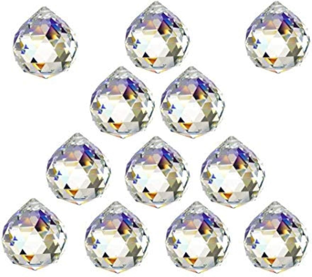 Amazon.com: 2PCS Crystal Prisms Suncatcher for Window : Patio, Lawn ...