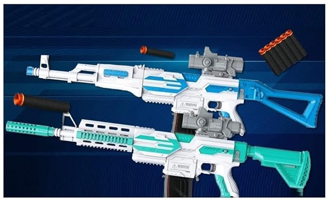 HALO NATION® AK47 Electric Burst Gun Toy for Kids Automatic Gun Toy ...