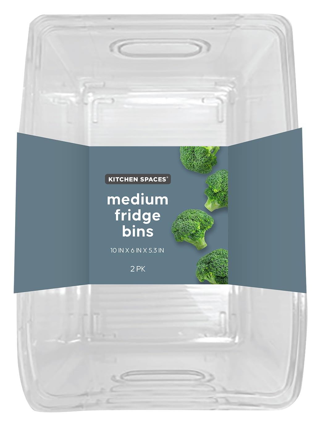 Amazon.com: Kitchen Spaces Medium Fridge Bins 2PK: Home & Kitchen