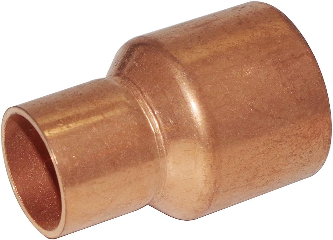 Amazon.com: Copper Pressure Coupling Bell Reducer,1-1/8" to 3/4" Copper ...