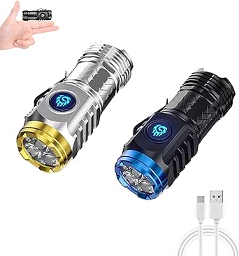 Thumb Size Flashlight, German Three-Eyed Monster Mini Flash Super Power ...