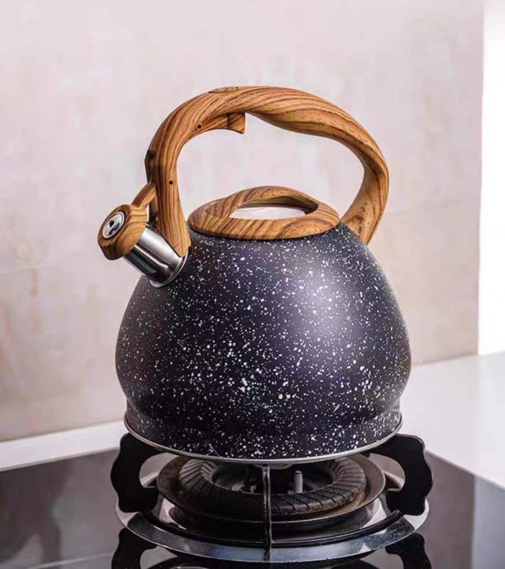 Amazon.com: Kettle Stovetop Whistling Tea Kettle 3L Large Capacity Tea ...