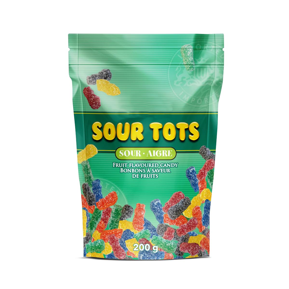 Amazon.com : Waterbridge Sour Tots Fruit Gummy Candy, 200g/7 oz. Bag ...