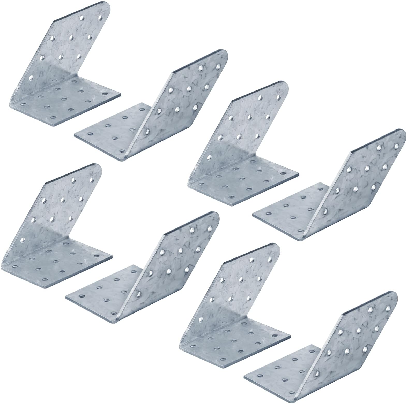 Amazon.com: 8 PCS(4 Pairs) 45 Degree Bracket for 4x4 Post, Steel Tie ...