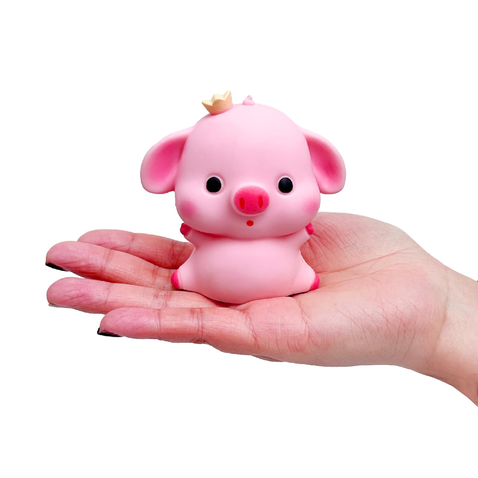 Amazon.com: funnysquee Pink Pig Squishies Toy Stress Relief Kawaii Soft ...