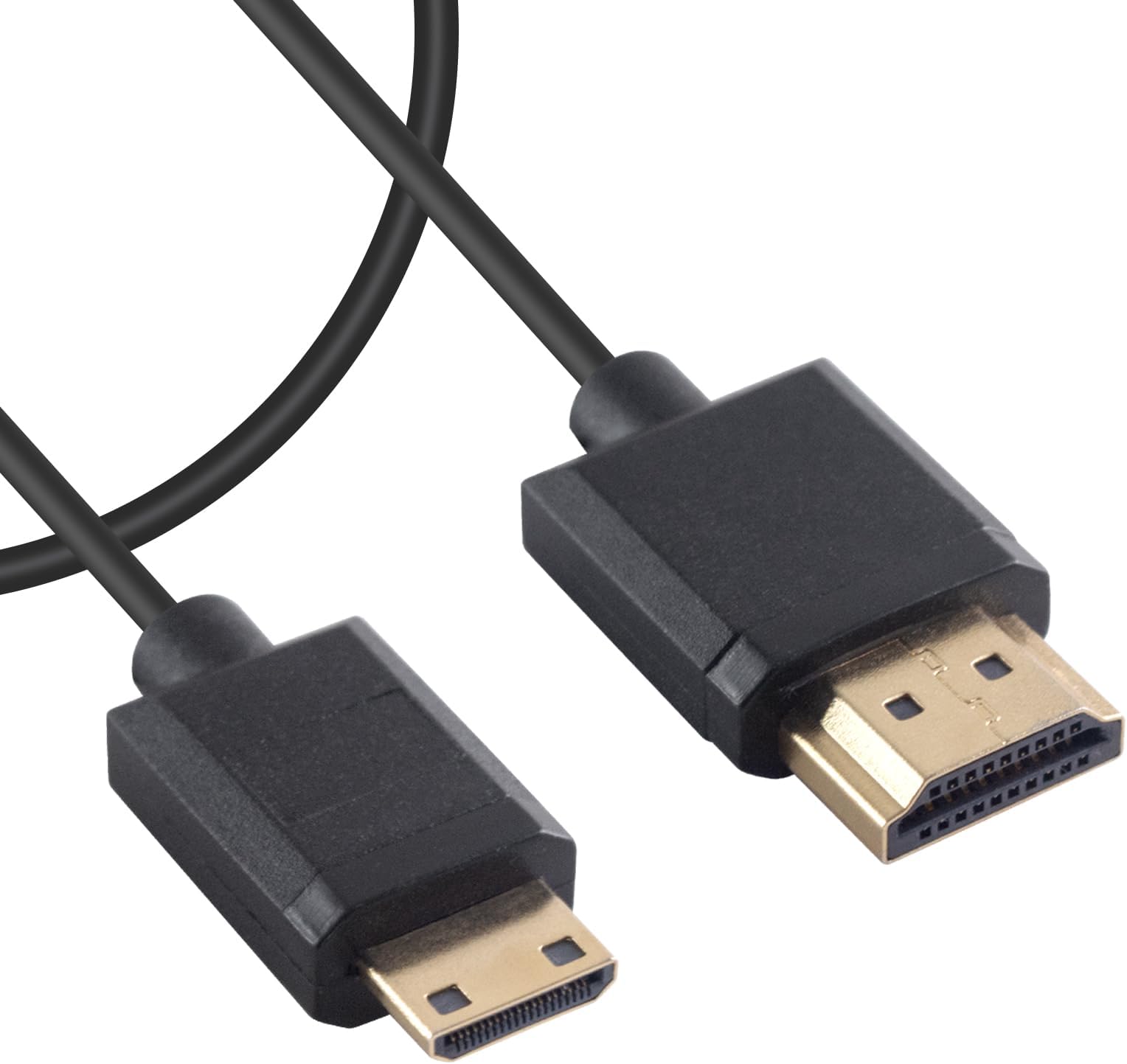 Amazon.com: Duttek Ultra-Thin 4K Mini HDMI to HDMI Cable 2FT/60CM ...