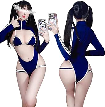 Amazon.co.jp: ssetoy School Swimsuit, Sexy, Cosplay, Extreme, Etch, Leotard, High Leg, Lingerie ...