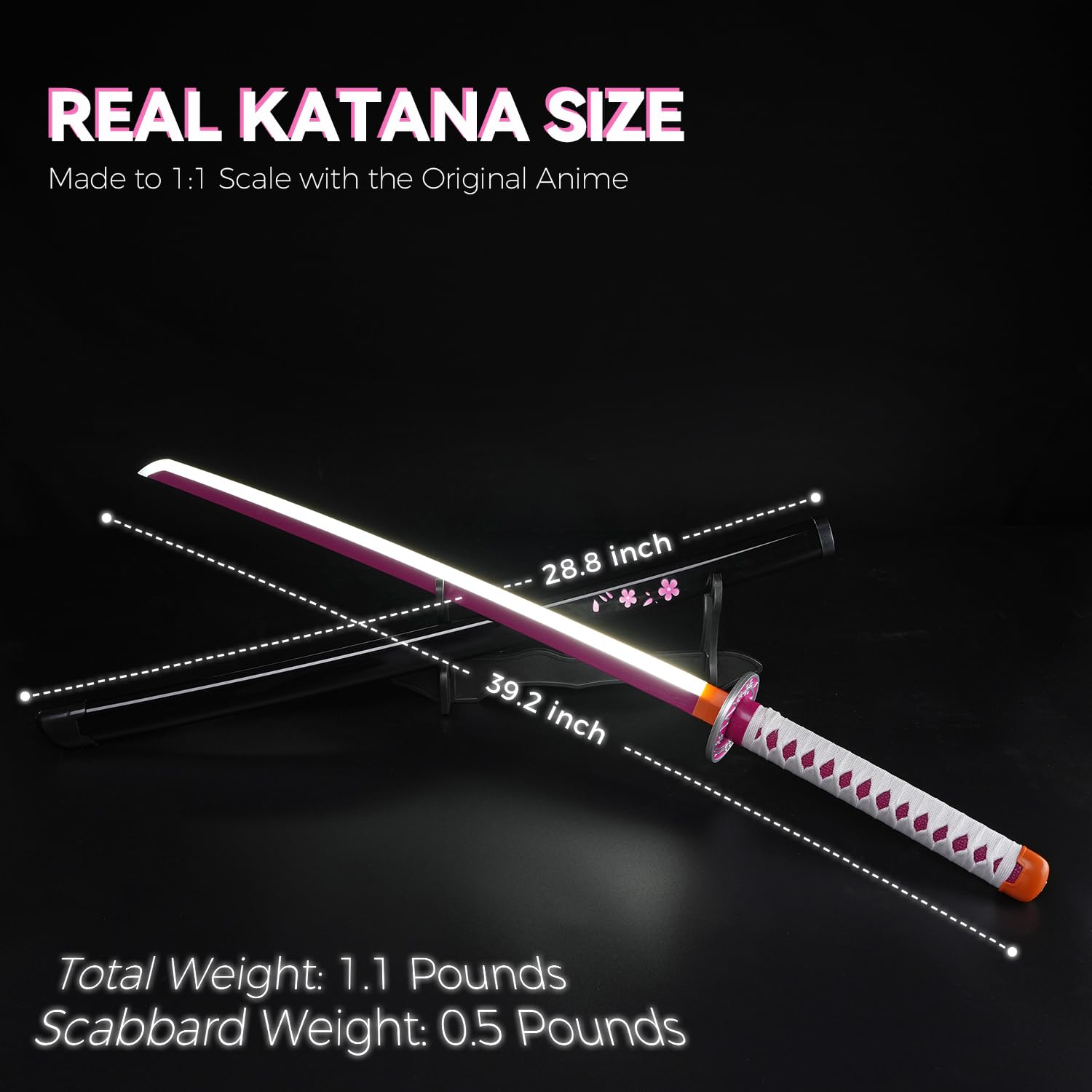 Snapklik.com : Zisu Light Up Kanao Sword - 40-Inch Sword