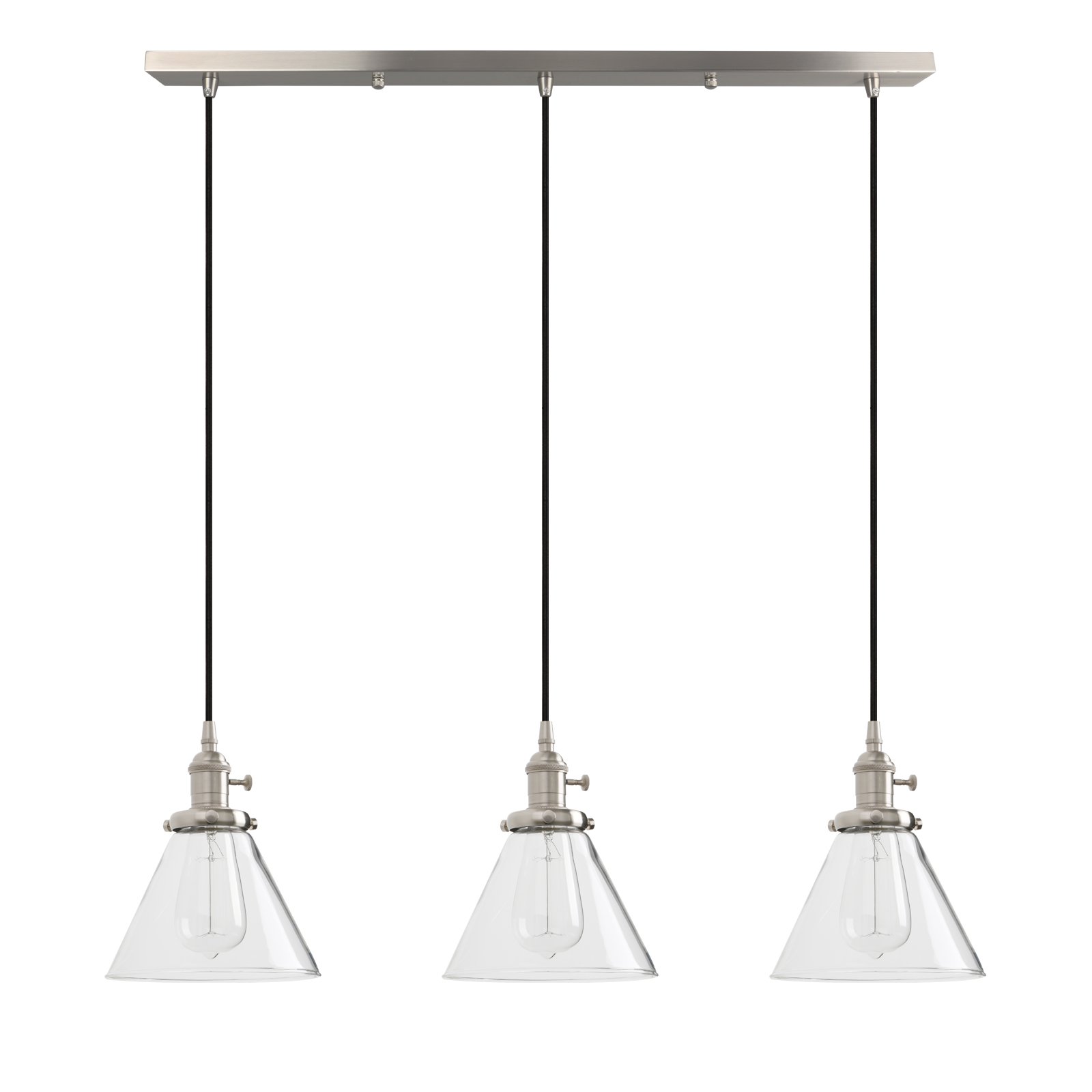 Buy PathsOn Industrial Vintage Loft Kitchen Bar 3 Lights Fittings ...