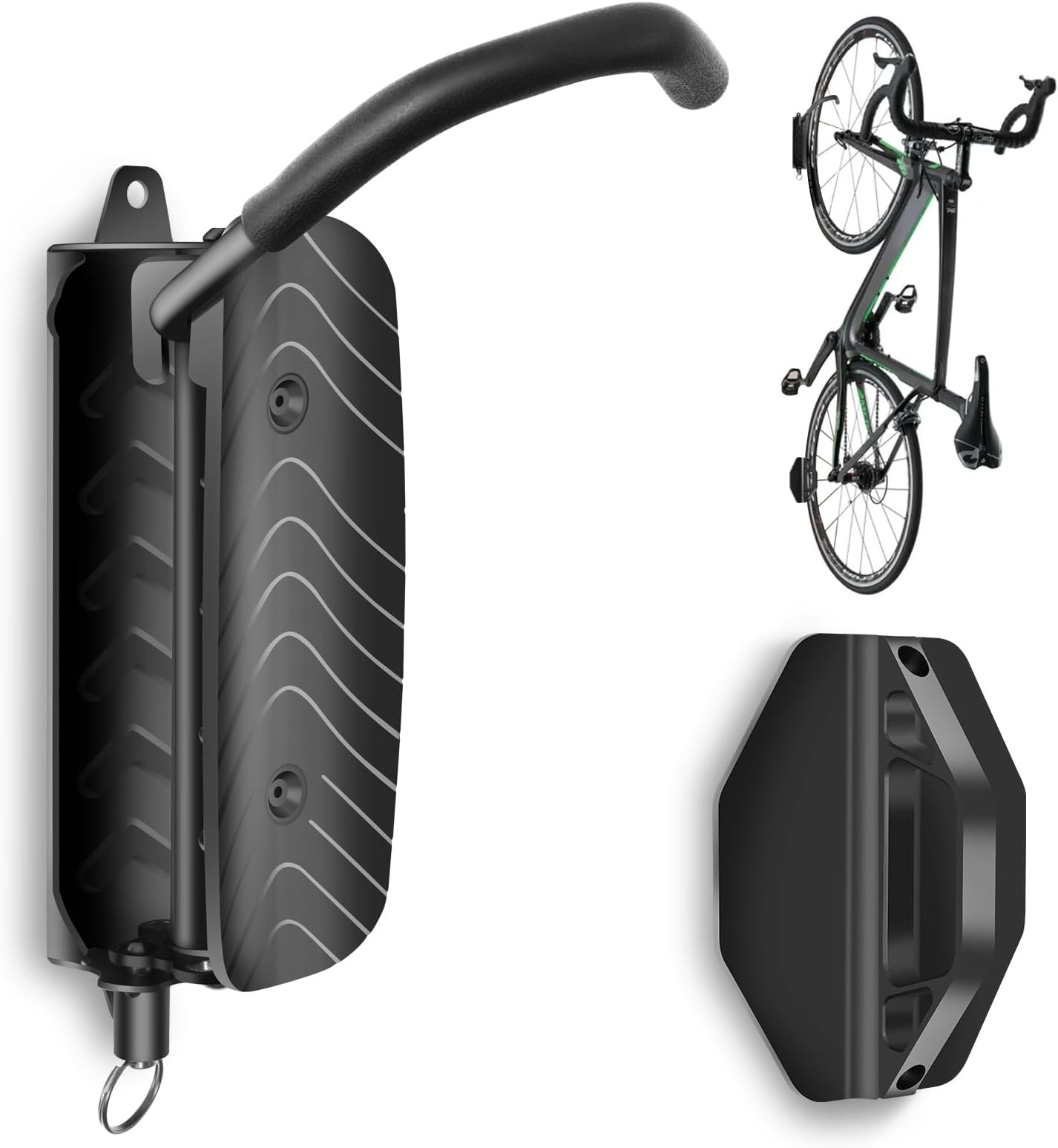 Amazon.com: DARK MONSTER Swivel Bike Rack Garage Wall Mount Bike Wall ...
