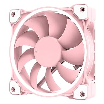 Amazon.com: ID-COOLING ZF-12025 Pastel 120mm Case Fan White LED PWM Fan ...