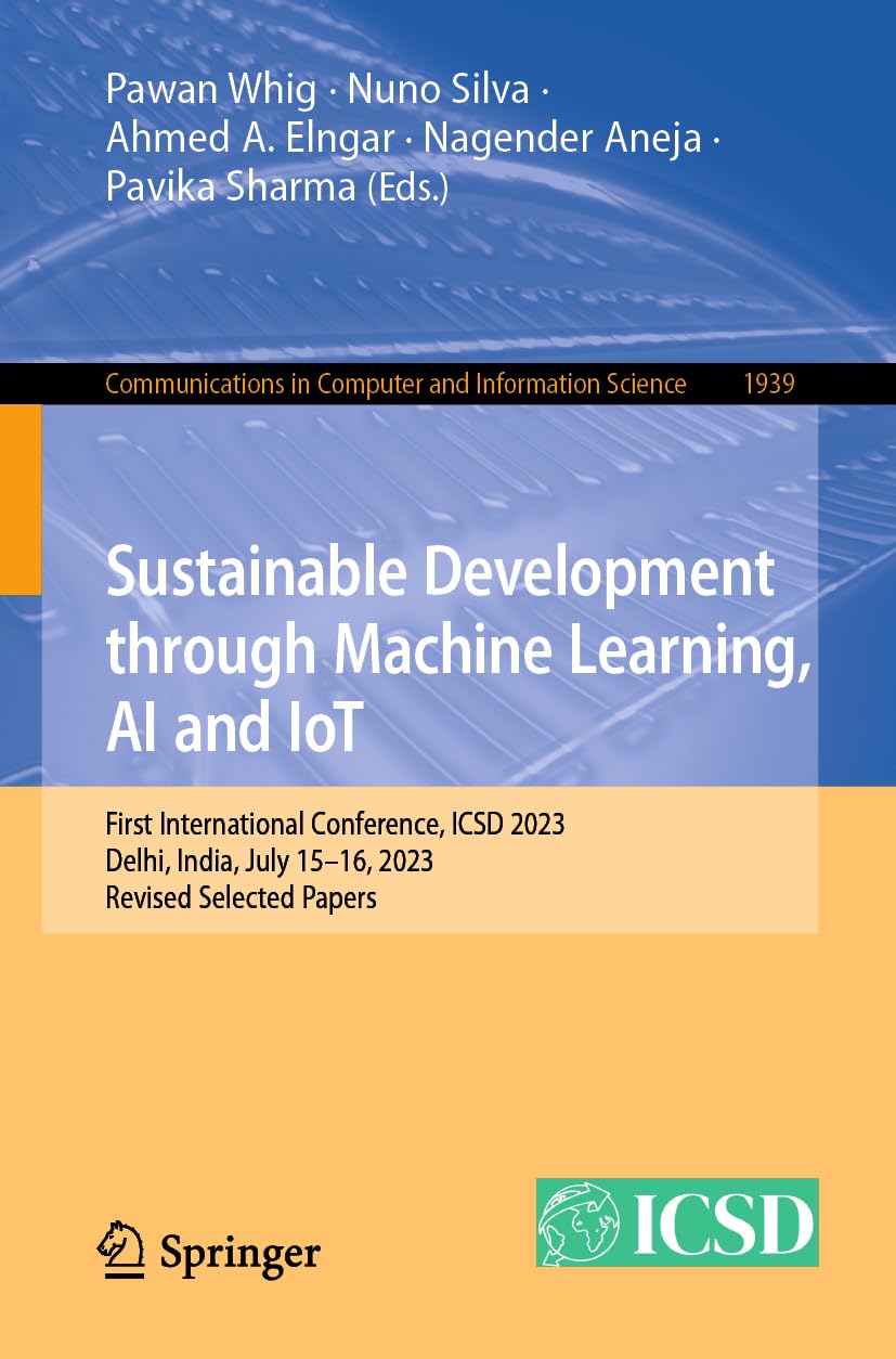 Amazon.com: Sustainable Development through Machine Learning, AI and IoT: First International ...