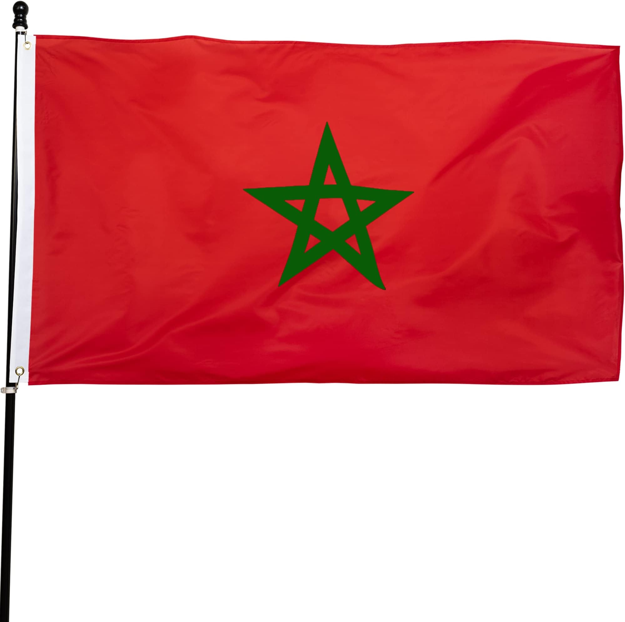Amazon.com : Morocco Flag Polyester 3 ft. x 5 ft. : Flag Of Morocco ...