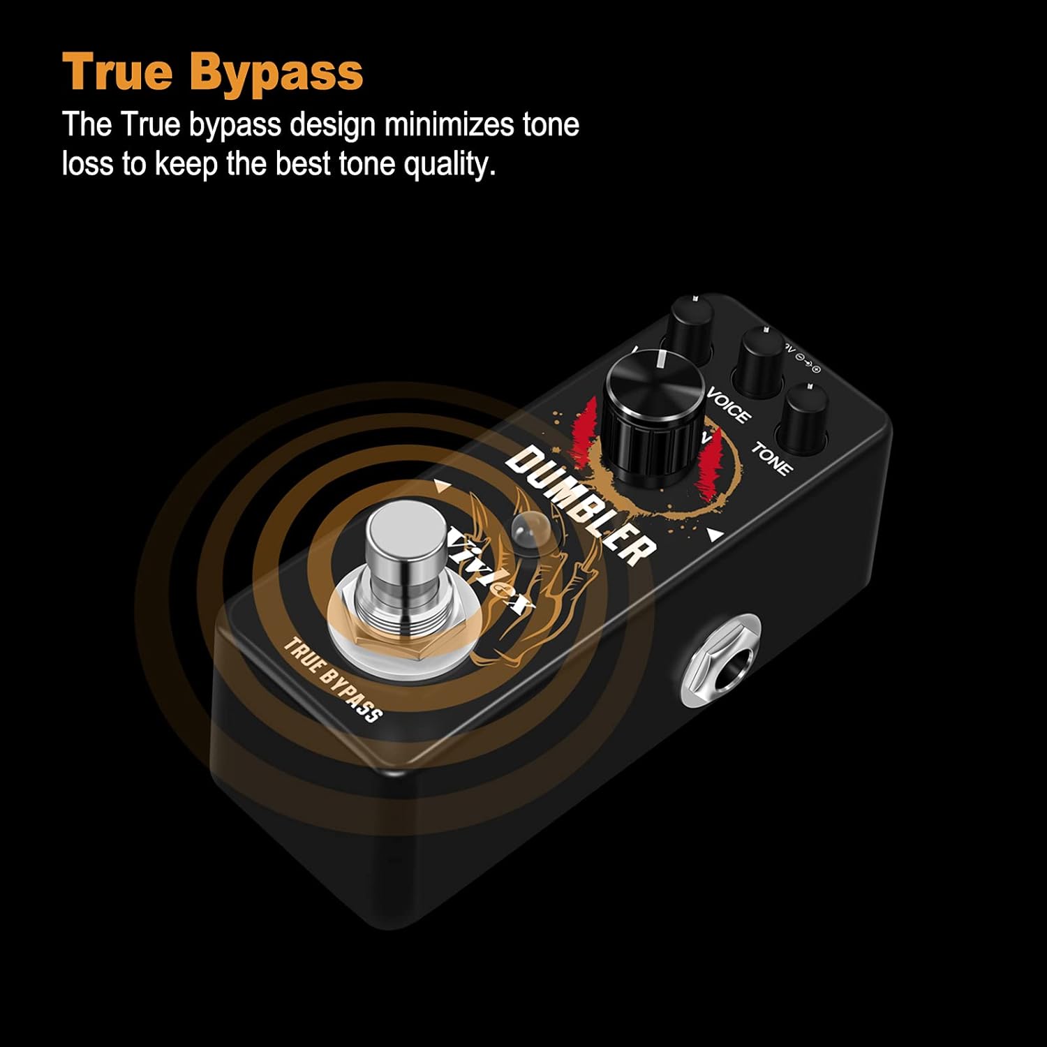 Vivlex LEF-315 Dumble Amplifier Simulator Simulation Pedal Low Gain Overdrive Stompbox Classic ...