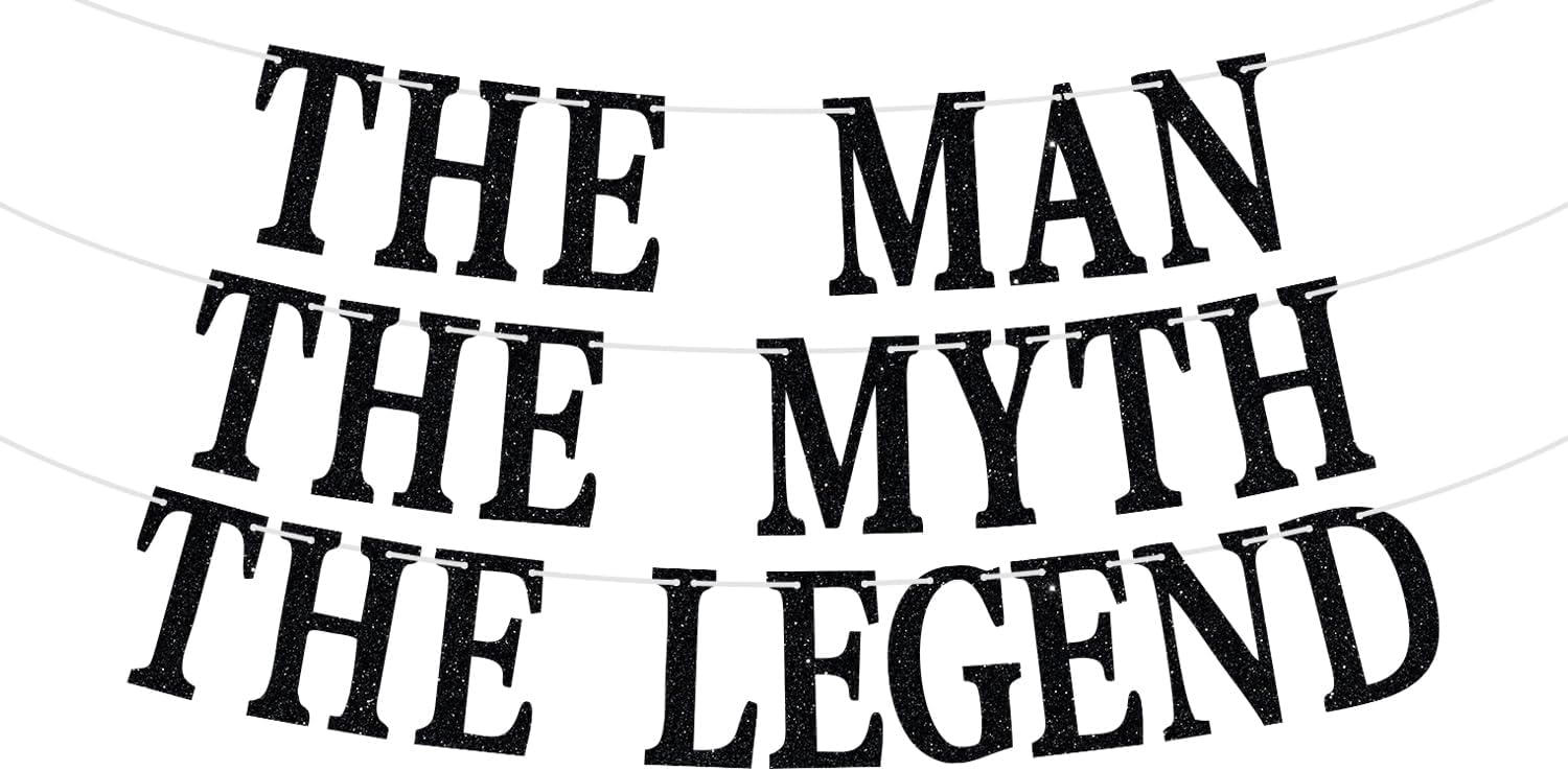 Amazon.com: The Man The Myth The Legend Banner, Happy Father's Day/Best ...