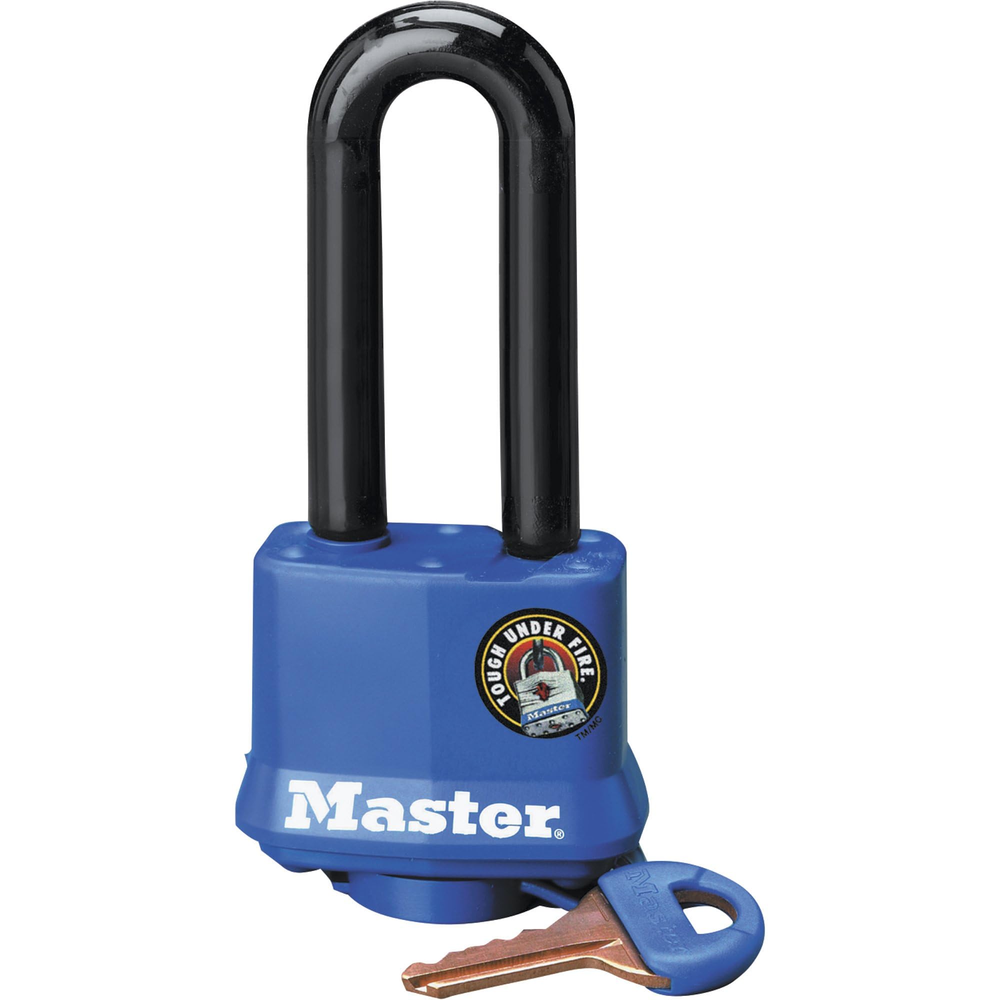 Master Lock 312DLH Laminated Steel Pin Tumbler Padlock, Blue - Padlocks ...