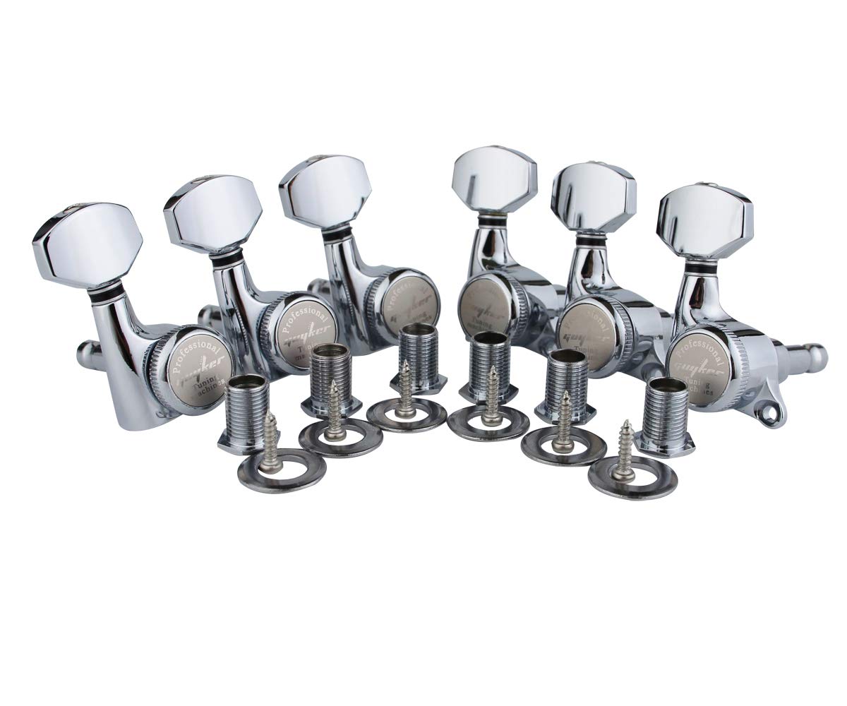 Amazon.com: Guyker Guitar Locking Tuners (6 Right Handed) - 1:18 Ratio ...
